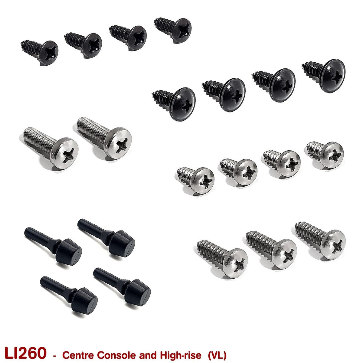CENTRE CONSOLE, HIGH RISE and LID RUBBERS + SCREWS for VL – HOLDCOM ...