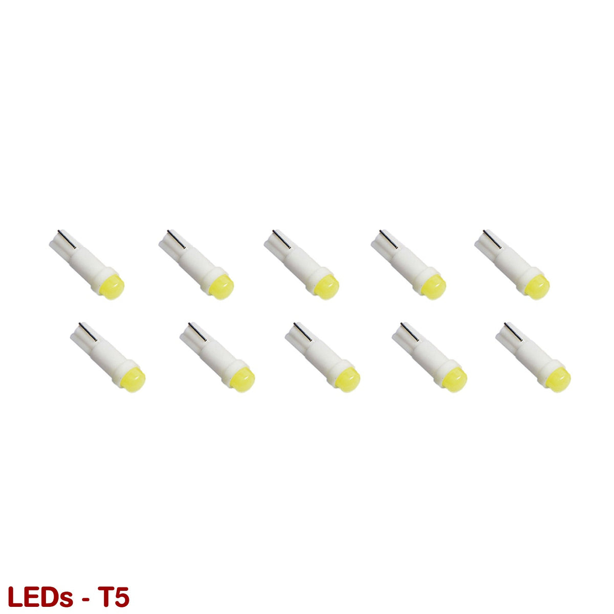 10 x NEW T5 LED LIGHT GLOBES for HOLDEN TOYOTA NISSAN FORD UNIVERSAL ...