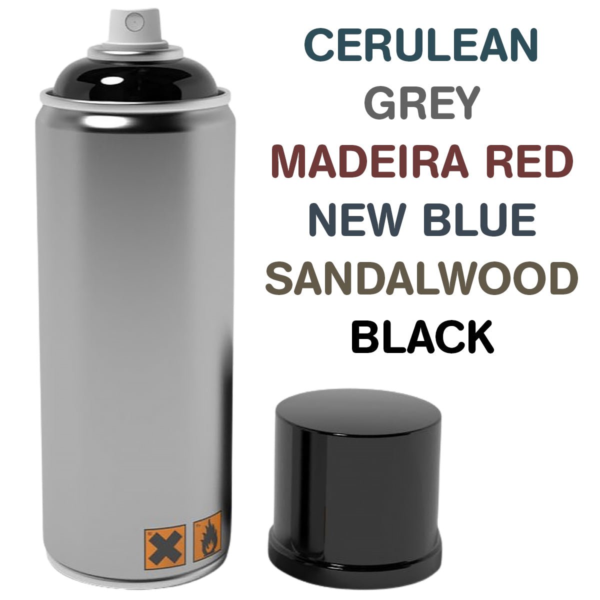 NEW VL DASH TRIM PAINT CAN, SANDALWOOD / GREY / NEW BLUE / MADEIRA RED ...