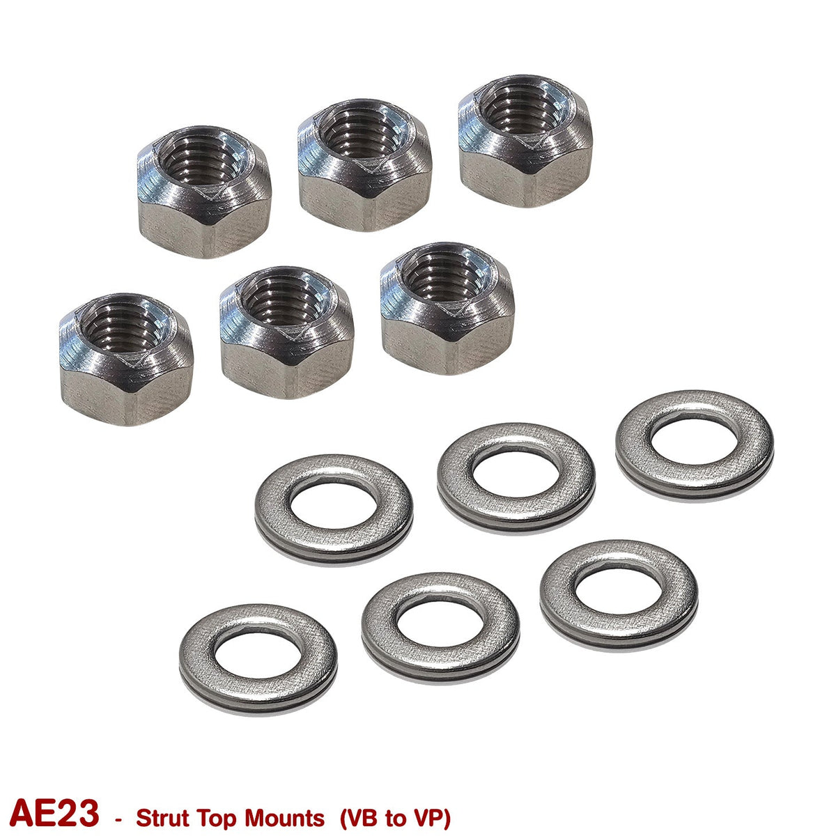 STAINLESS STEEL STRUT TOP FASTENERS for VB VC VH VK VL VN VP HOLDEN ...